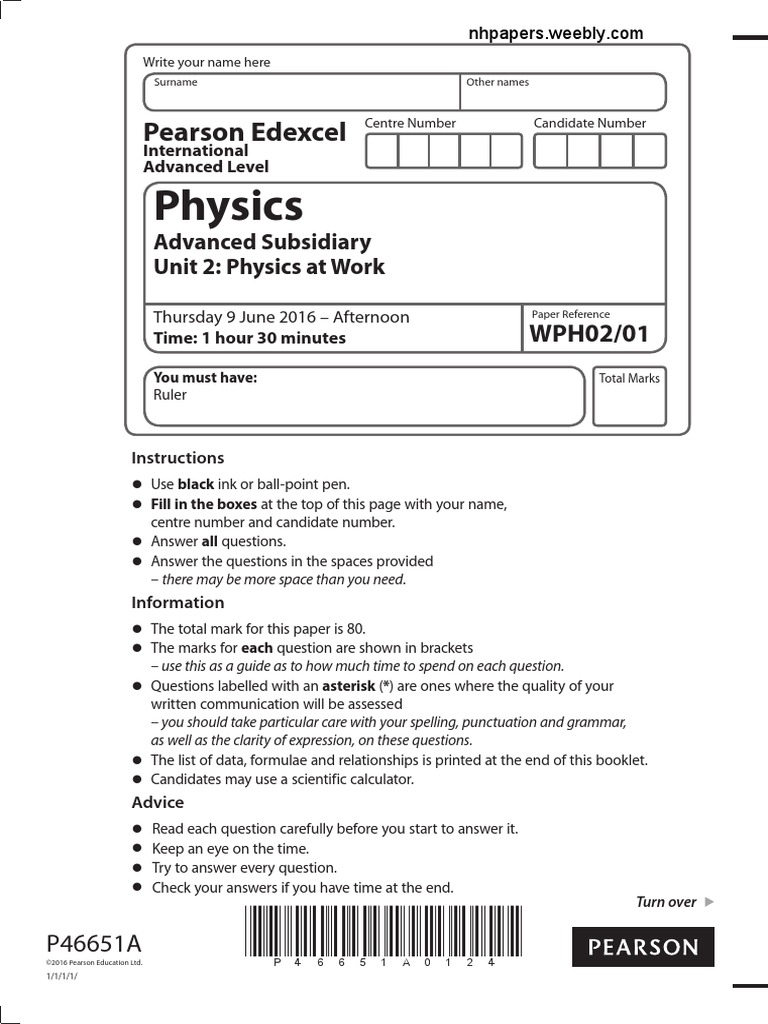 Physics: Pearson Edexcel | PDF | Light | Waves
