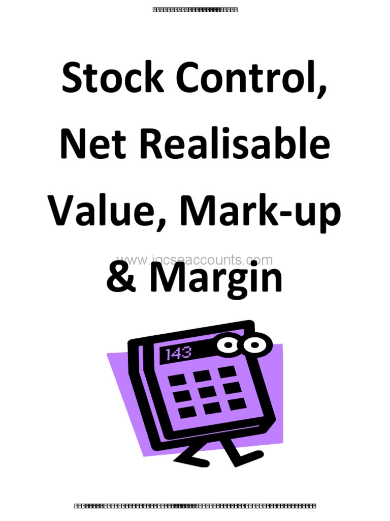 Igcse Accounting Stock Control And Nrv F Pdf Pdf Inventory Income Statement