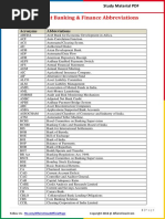 Banking Acronyms and Abbreviations Guide | PDF | Banks | International ...