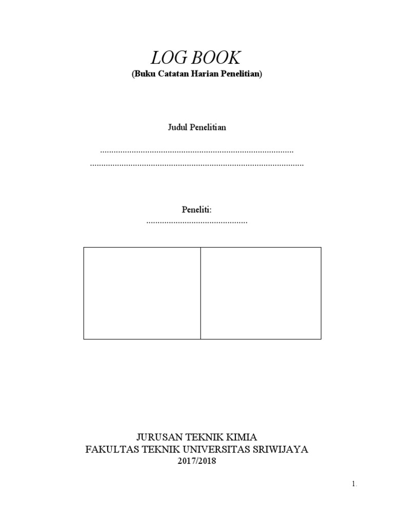 Format Log Book JTK 2018 | PDF