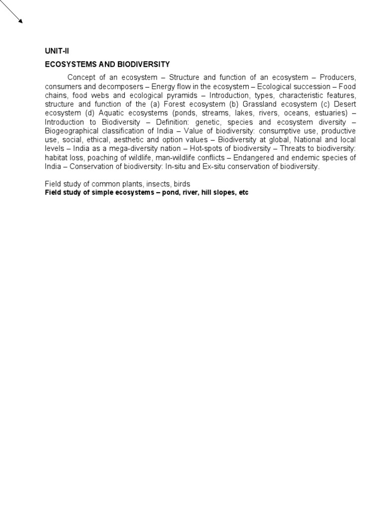 Unit II | Download Free PDF | Food Web | Ecosystem