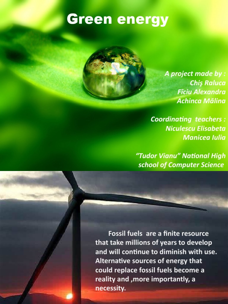 Green Energy | PDF | Energy Development | Sustainable Energy