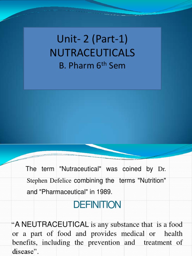 Nutraceuticals in Herbal Drug Technology | PDF | Cardiovascular ...