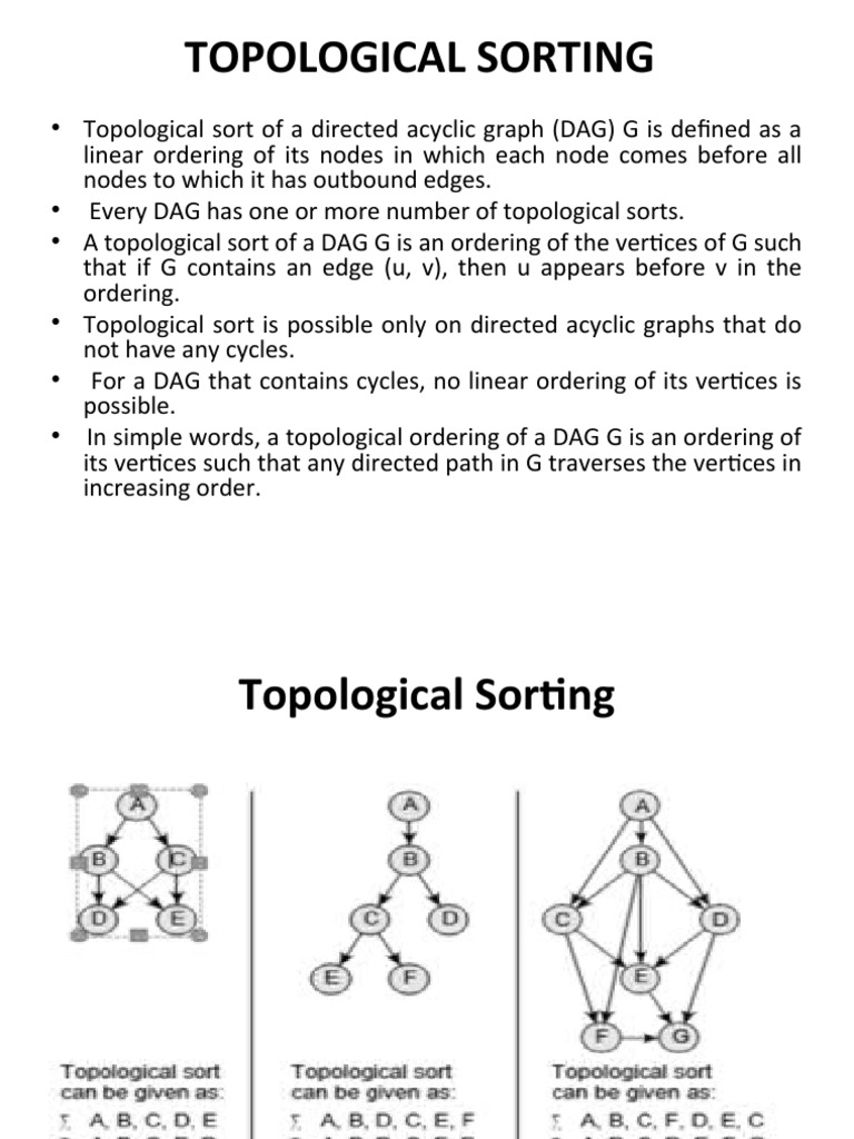 Topological Sorting | PDF | Vertex (Graph Theory) | Theoretical Computer Science