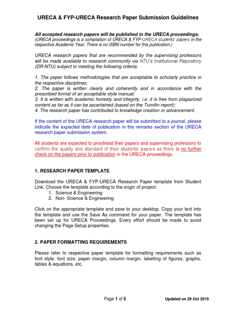 URECA Final Research Paper | PDF | Academic Publishing | Turnitin