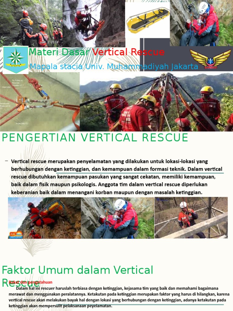 Materi Dasar Vertical Rescue1 | PDF