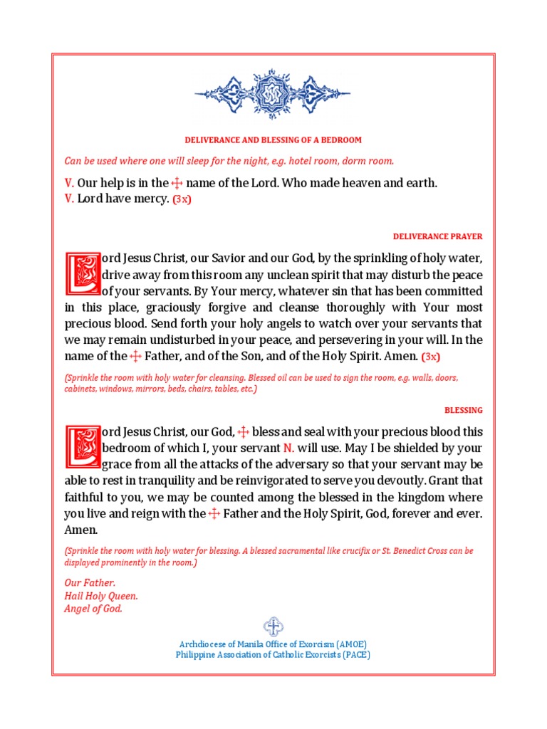 Deliverance and Blessing of A Room PDF | PDF | Foreign Language Studies ...