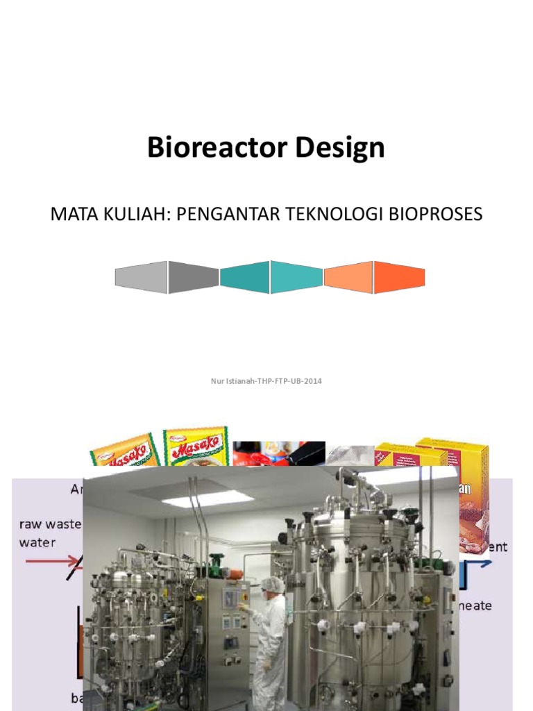 Bioreactor Design: Mata Kuliah: Pengantar Teknologi Bioproses | PDF ...
