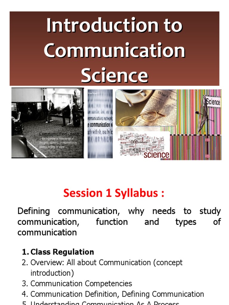 Sesi 1 - Intro To Comm Science 2015 - Taufan Akbari | PDF | Action ...