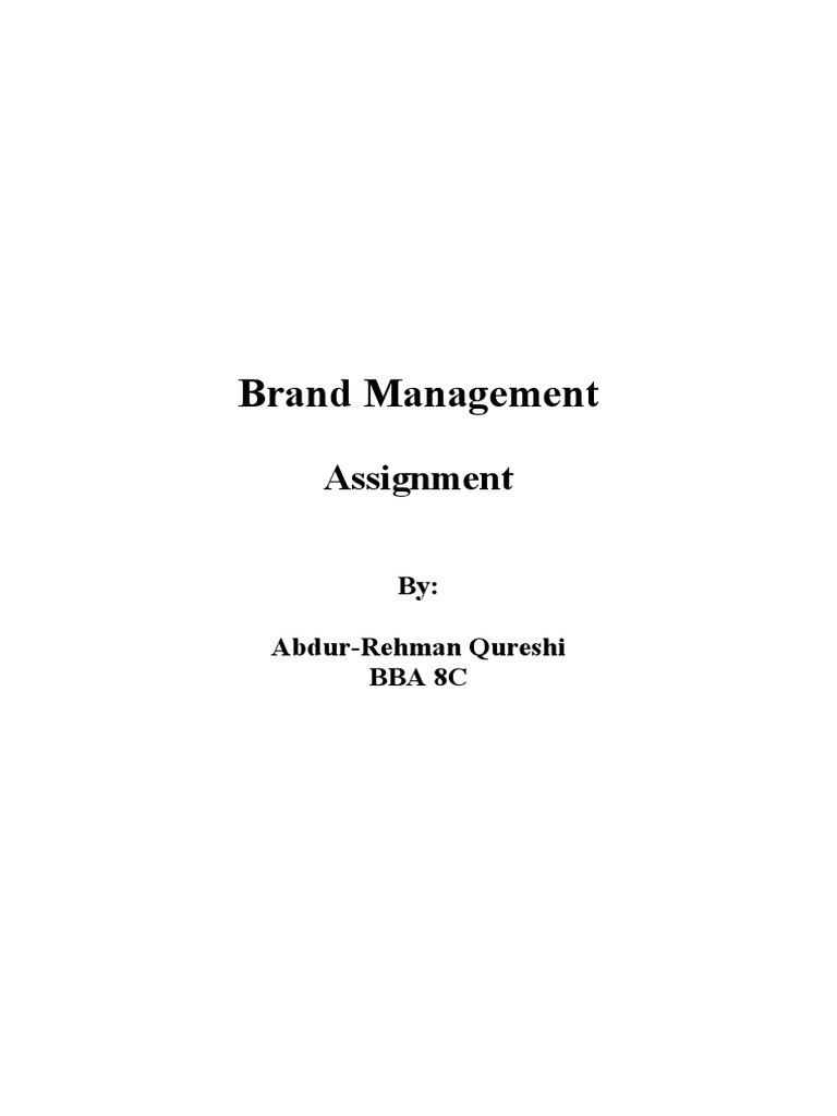 Volkswagen Assignment - Abdur-Rehman Qureshi | Download Free PDF | Brand | Marketing