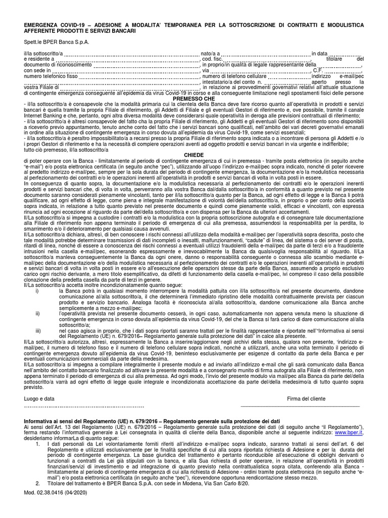 D - Modulo Manleva | PDF