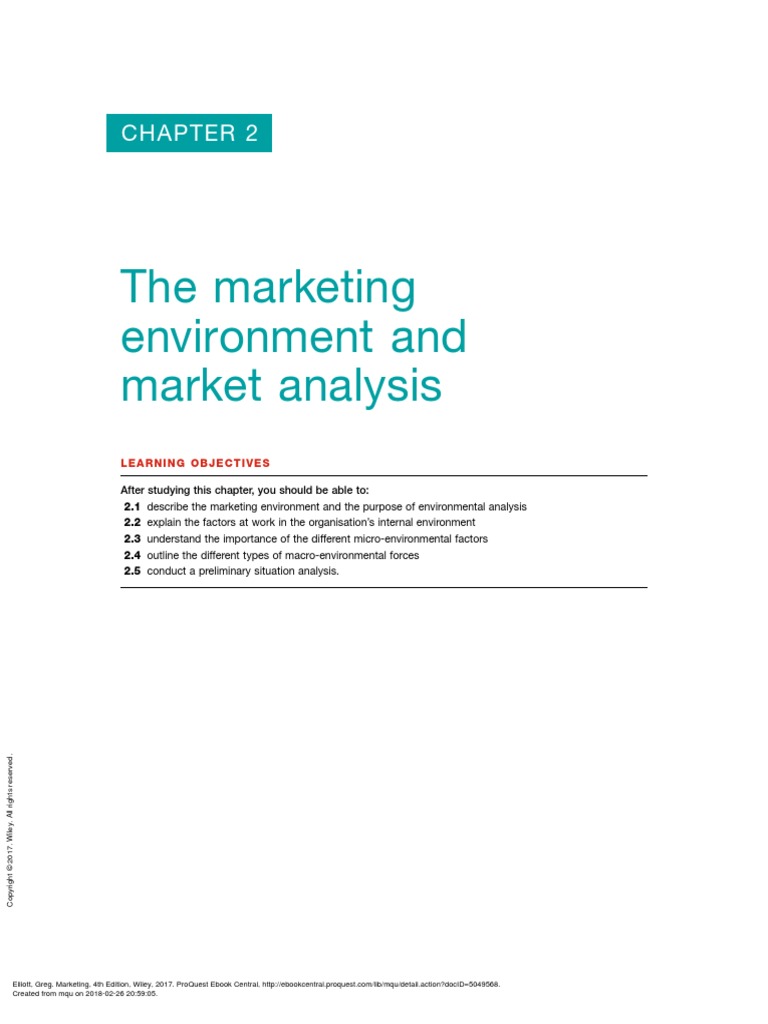 CHAPTER 2 The Marketing Environment and Market Analysis | PDF | Palm ...