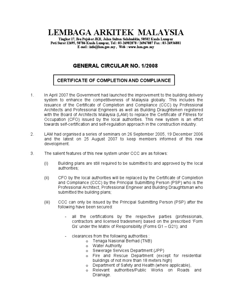 CCC Guidelines | PDF | Architect | Government