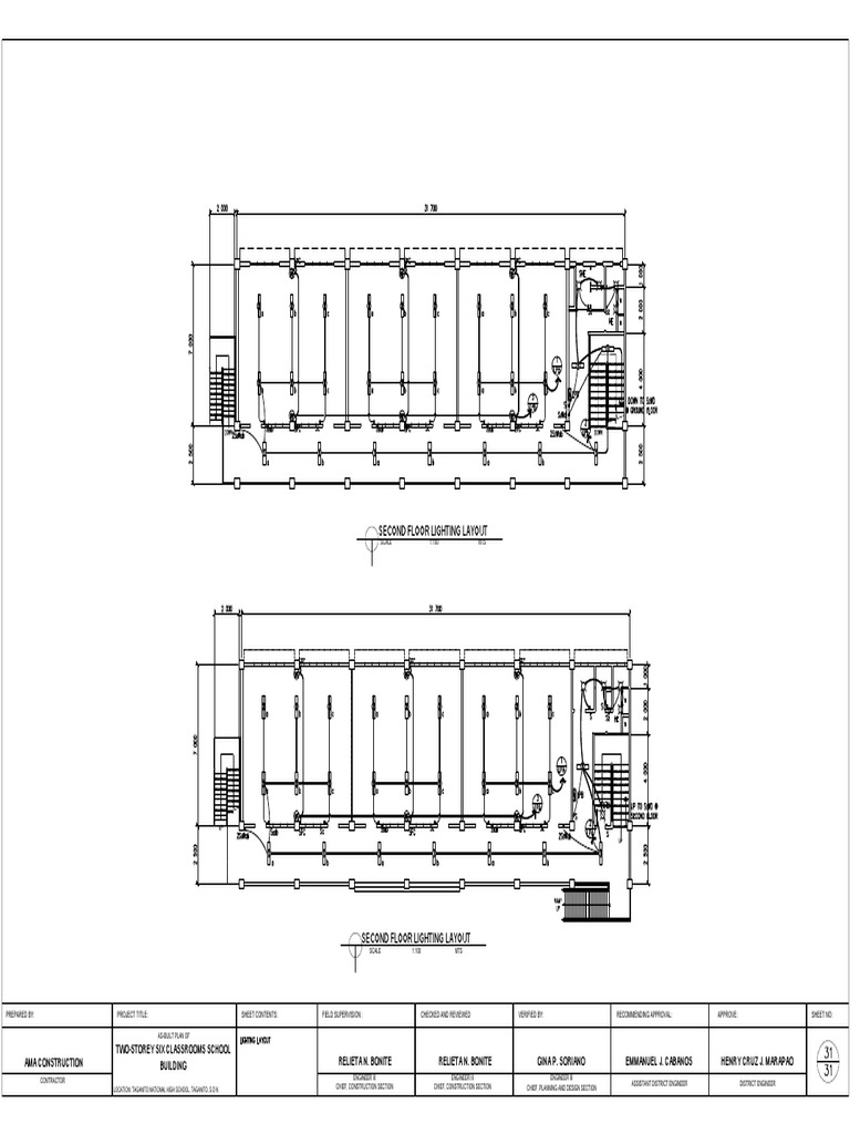 Second Floor Lighting Layout | PDF