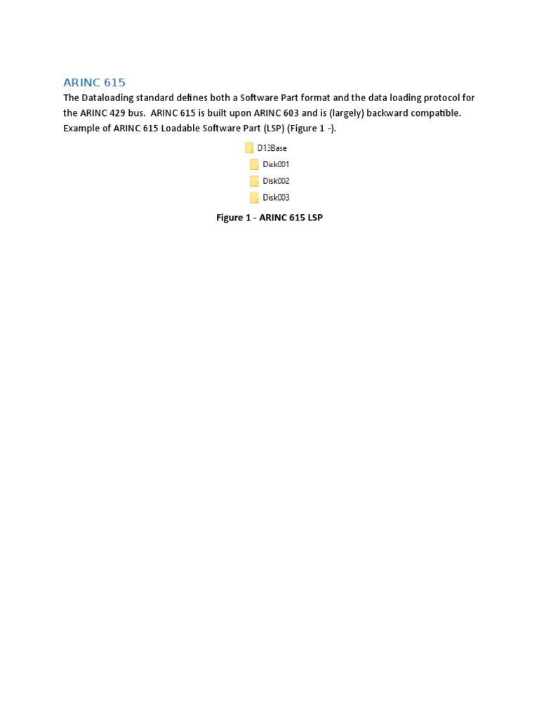 Figure 1 - ARINC 615 LSP | PDF | Operating System Technology | Computer File