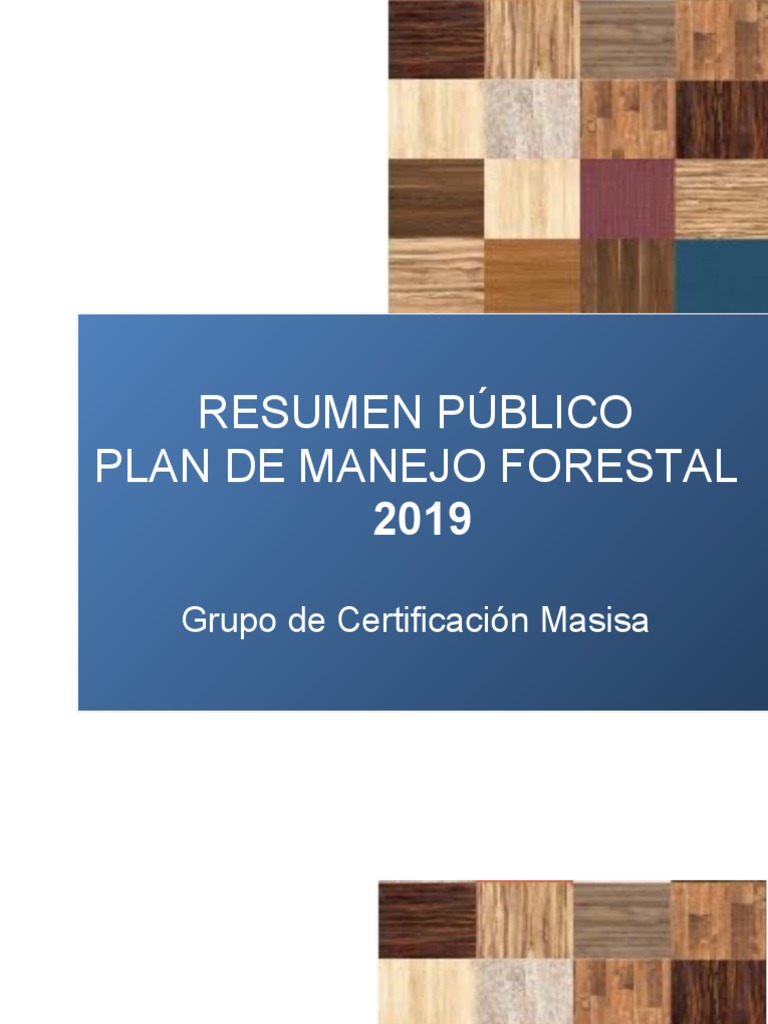 Plan de Manejo Forestal | PDF | Sistema de información geográfica ...
