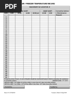 CHILLER Temp Record | PDF