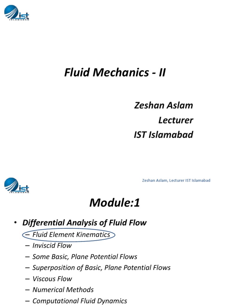 Fluid Mechanics II: A Comprehensive Overview of Differential Fluid Flow ...