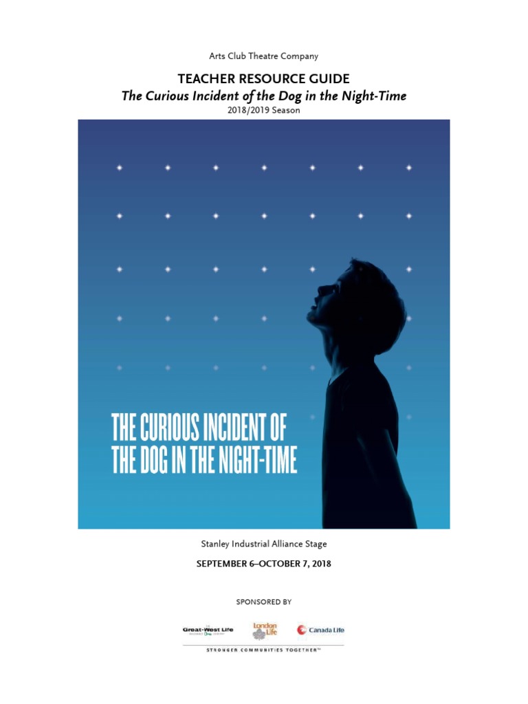 Teacher Resource Guide The Curious Incident | PDF | Emotions | Curriculum