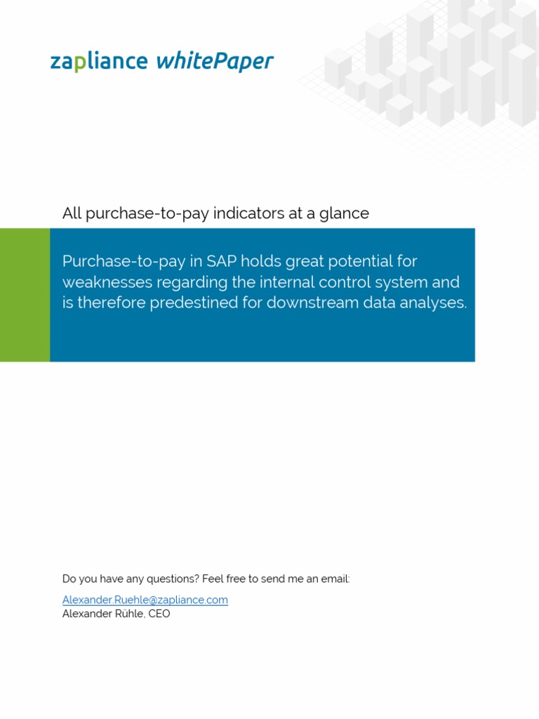 P2P SAP Audit Indicators | PDF | Invoice | Value Added Tax