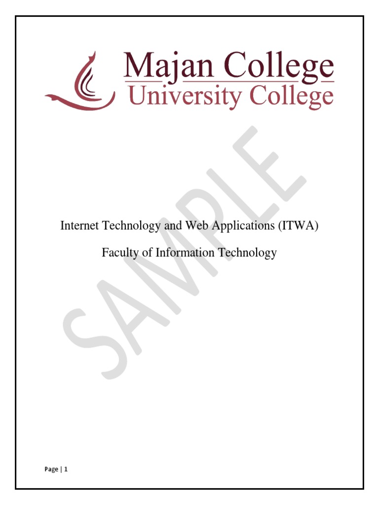 Sample Report Itwa | PDF | Educational Technology | Websites