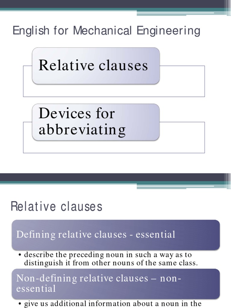 Relative Clauses - Class Slides | PDF