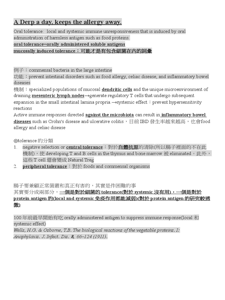 A Derp A Day, Keeps The Allergy Away | PDF | Immune Tolerance | Allergy