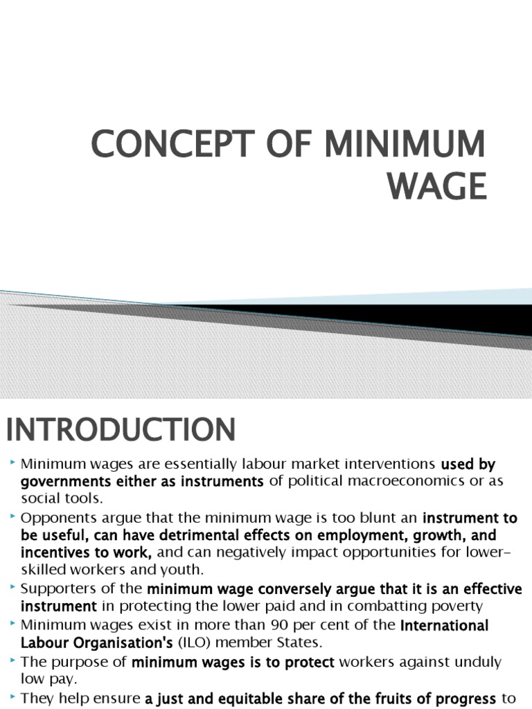 Understanding Minimum Wage Concepts | PDF | Minimum Wage | Wage