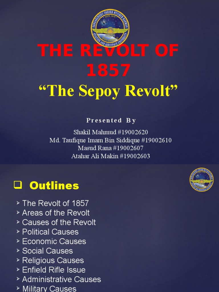 Sepoy Revolt | PDF | Indian Rebellion Of 1857 | British India