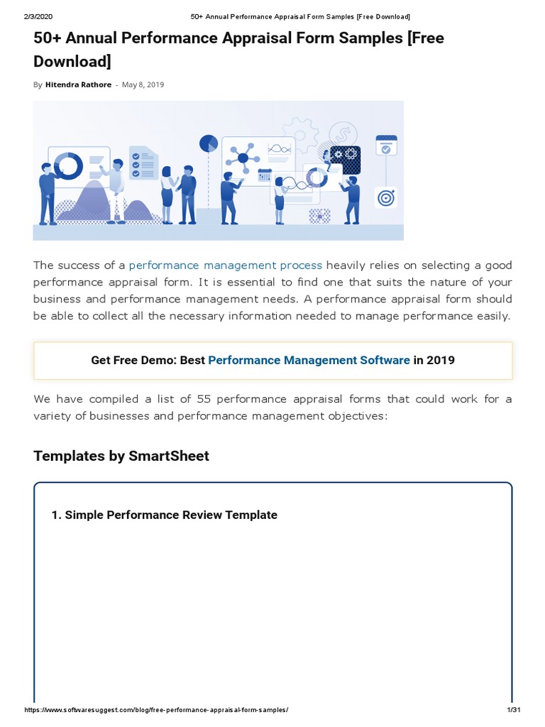 50+ Annual Performance Appraisal Form Samples (Free Download) | PDF ...