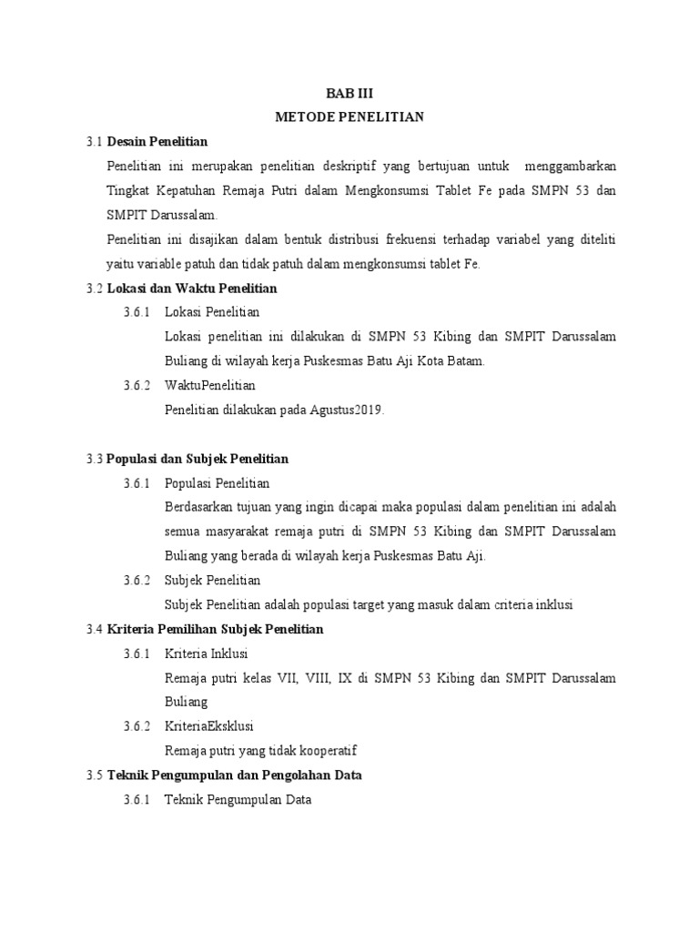 Metode Penelitian MINIPRO FE | PDF