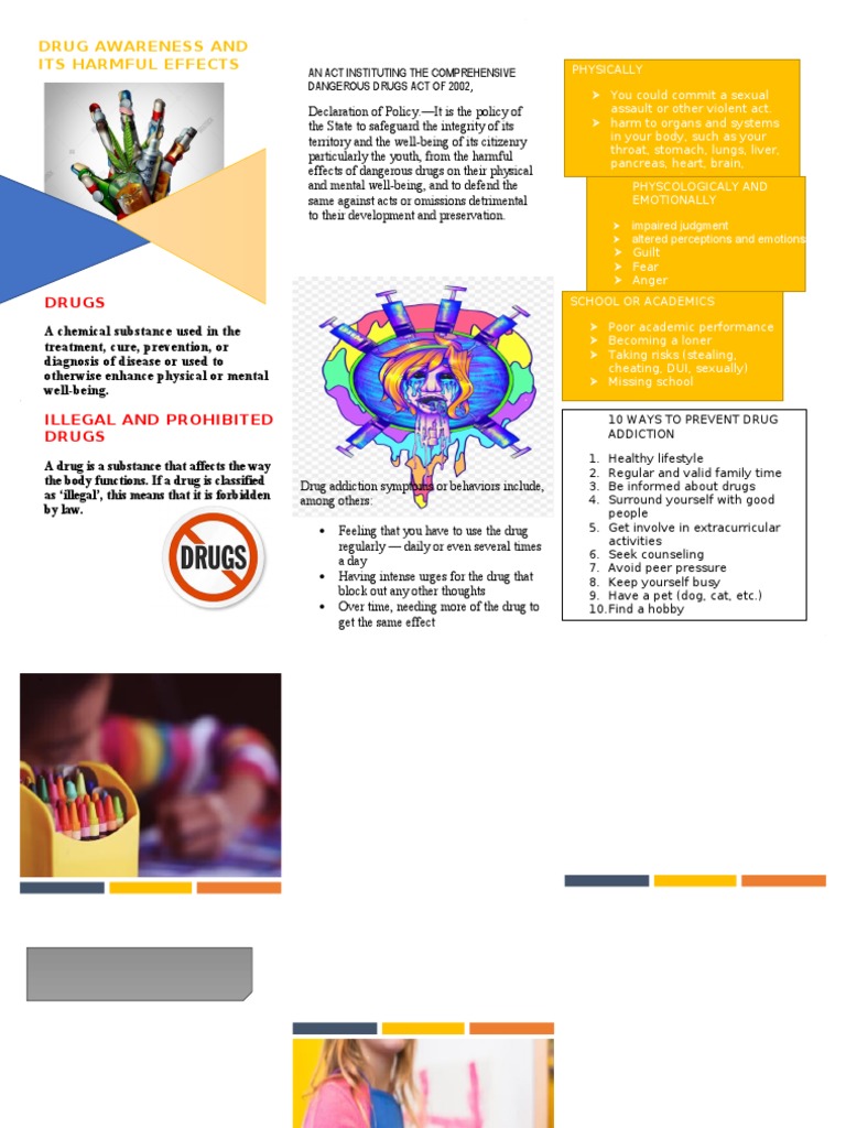 Brochure DRUG AWARENESS AND ITS HARMFUL EFFECTS | PDF | Drugs ...
