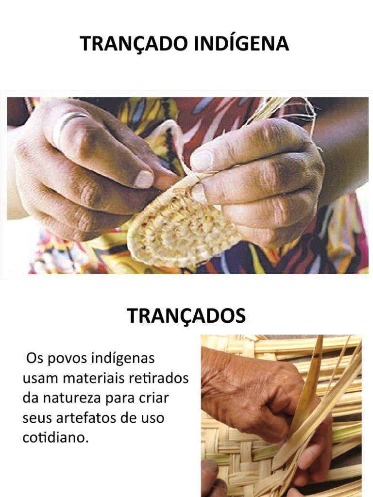 Trançado e Tipoias Indígenas | PDF