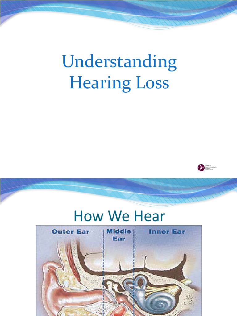 Understanding Hearing Loss | PDF | Ear | Hearing