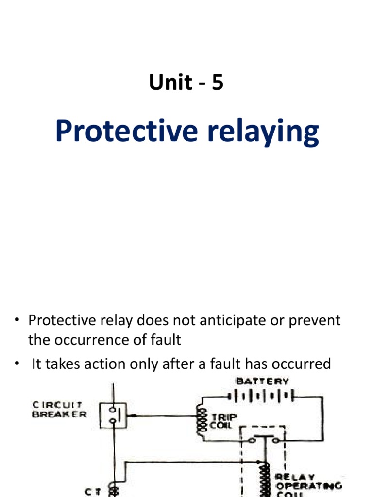 Unit - 5: Protective Relaying | PDF | Relay | Insulator (Electricity)