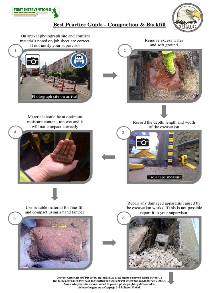 Best Practice Guide - Compaction & Backfill: Photograph Site On Arrival ...
