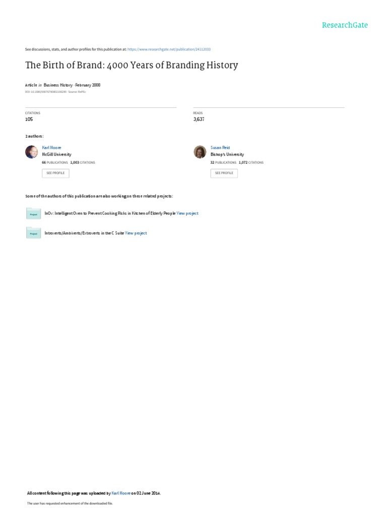 The Birth of Brand: 4000 Years of Branding History | PDF | Phoenicia ...