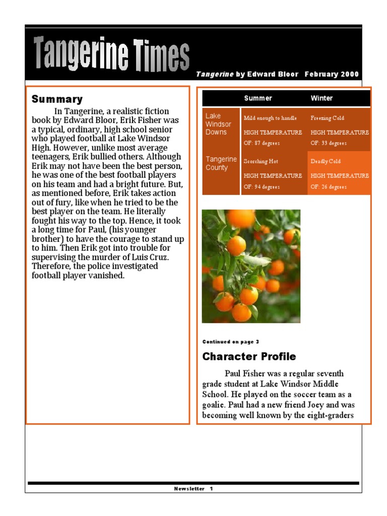 Erik Fisher's Downfall in Tangerine | PDF
