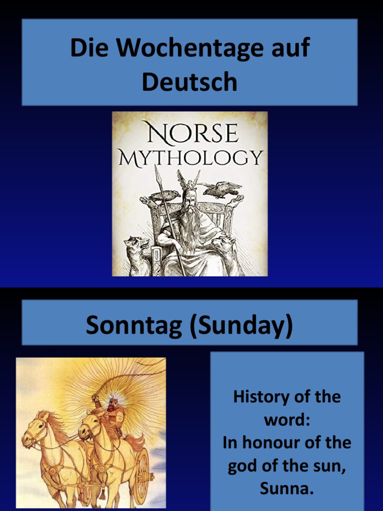 German Days of the Week Origins | PDF