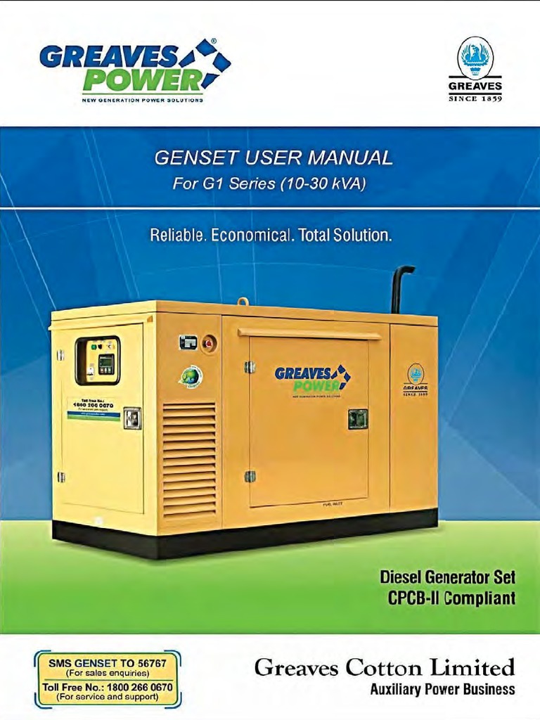 User Manual-20kVA Genset PDF | PDF | Nature