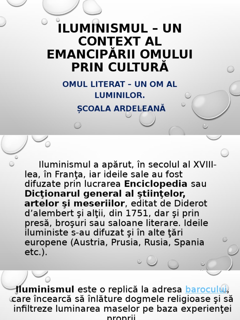 Iluminismul - Un Context Al Emancipării Omului | PDF