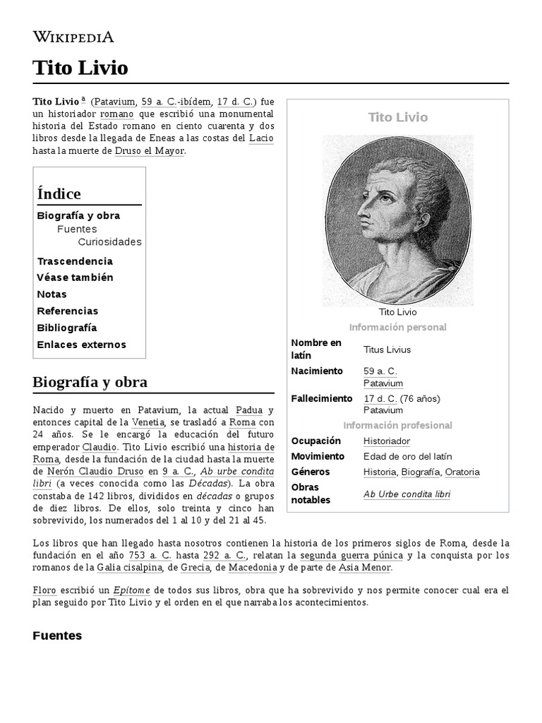 Tito Livio PDF | PDF | Roma antigua