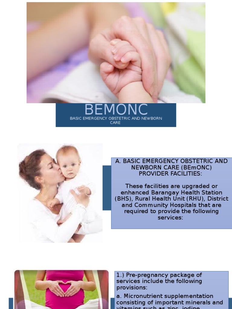Bemonc: Basic Emergency Obstetric and Newborn Care | PDF | Postpartum ...
