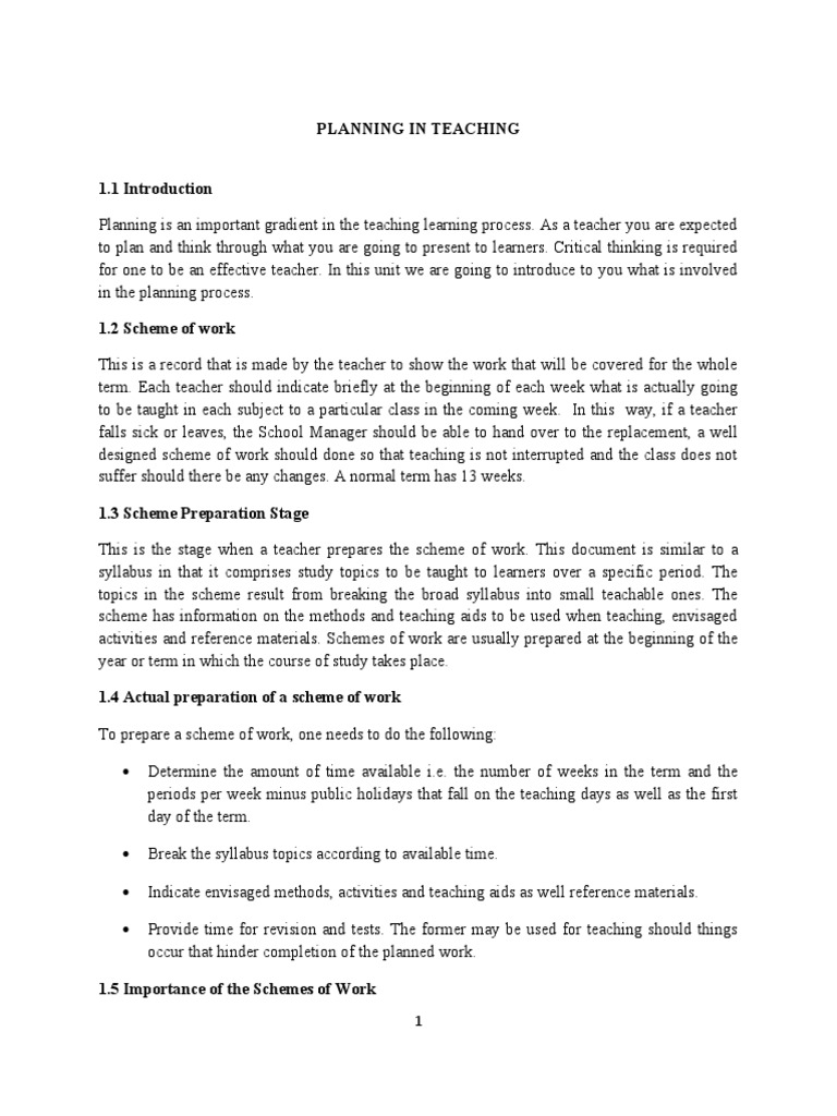 Effective Teaching Planning Guide | PDF | Teachers | Lesson Plan