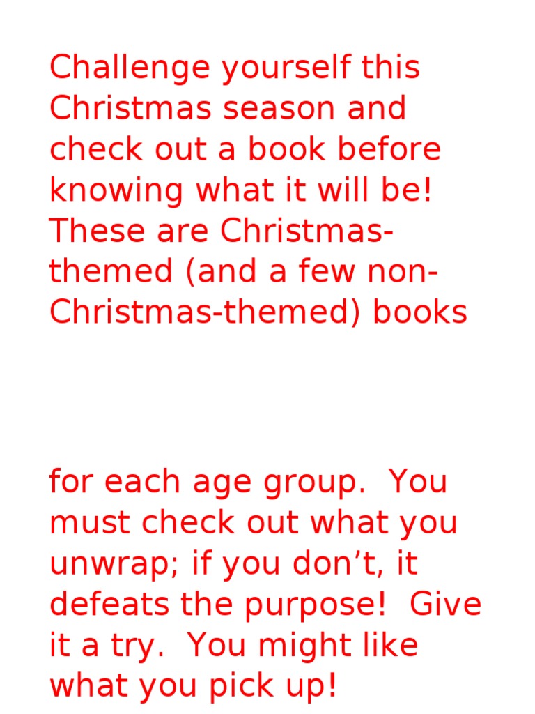 Unwrap A Good Book Instructions | PDF | Self-Improvement | General Fiction