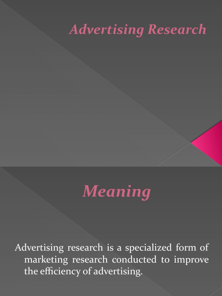 Ad Research | PDF | Advertising | Promotion And Marketing Communications