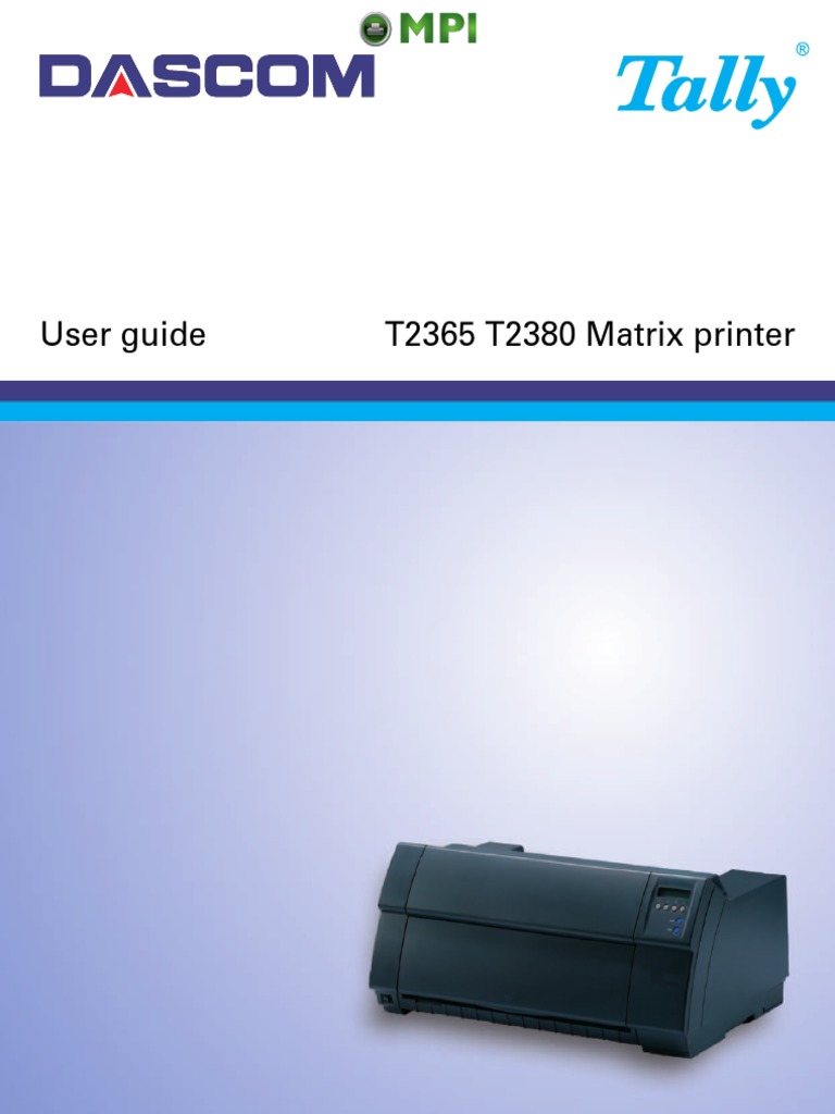 User Manual Dascom Tally T2365MC en | PDF | Printer (Computing ...