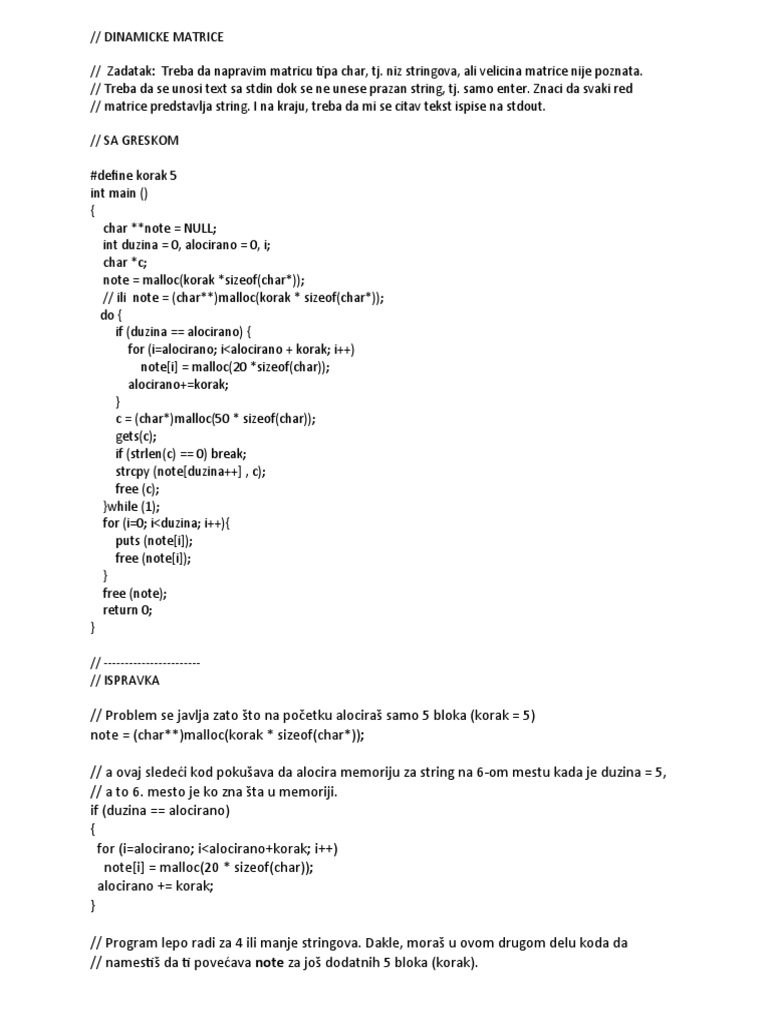 Dinamicke Matrice | PDF