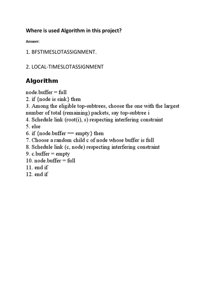 Algorithm Usage in Project Overview | PDF | Technology & Engineering