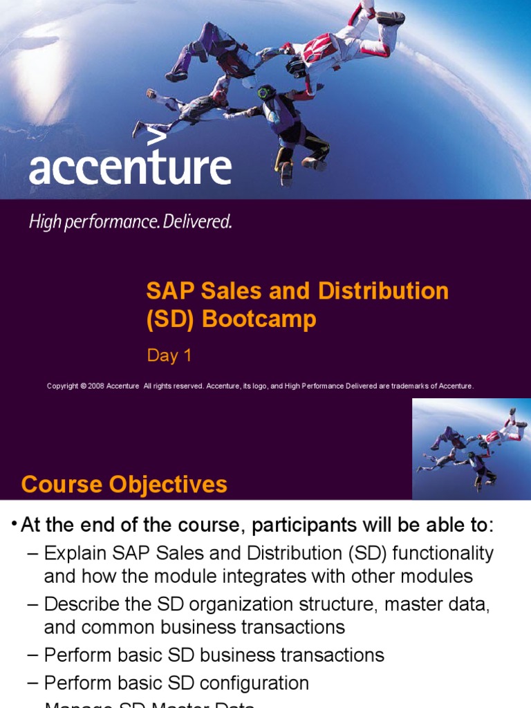 SAP SD AVANZATO - Day 1 V5.0a | PDF | Warehouse | Inventory
